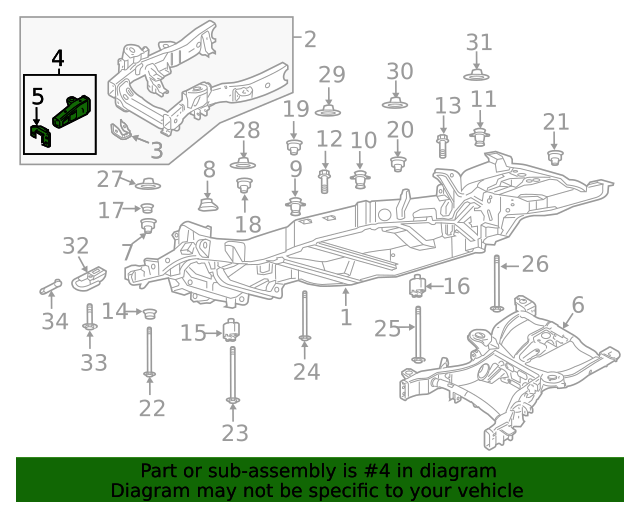 JL1Z-5D058-A - Rail End - 2018-2024 Ford | Lasco Auto Parts