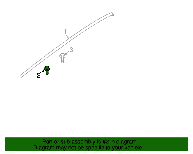 2003-2020 Nissan Roof Molding Clip 73858-AU100 | TascaParts.com
