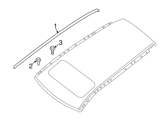 2015-2020 Nissan Pathfinder Roof Molding - Driver's Side (LH) 73853 ...