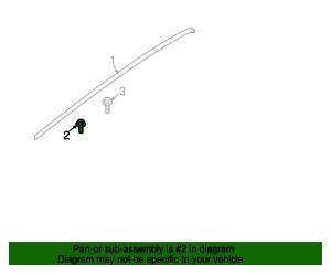 2003-2021 Nissan Roof Molding Clip 73858-AU100 | OEM Parts Online