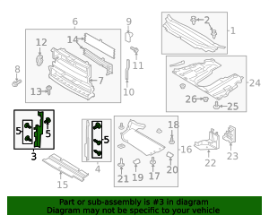 2017-2019 Ford Fusion Air Deflector HS7Z-8310-C | OEM Parts Online