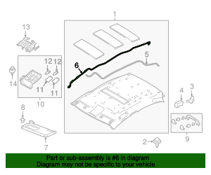 2016-2018 Toyota Antenna Cable 86101-WB003 | OEM Parts Online