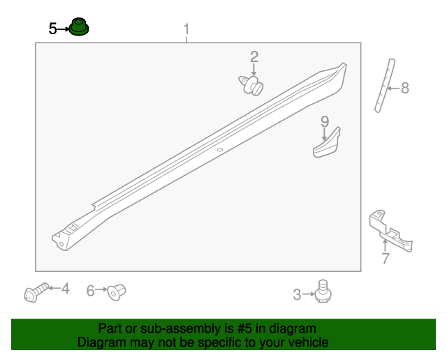 1997-2020 Infiniti Rocker Molding Grommet 01281-00711 | Infiniti Parts ...