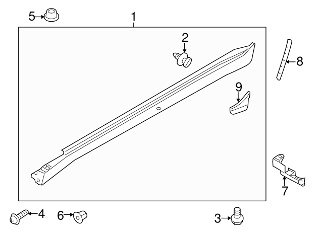 2009-2019 Infiniti Deflector Shield 76856-1CA0A | INFINITI Parts ...