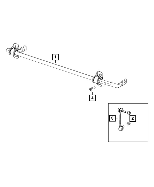 MOPAR REAR SUSPENSION BAR - 68303071AA - 68303071AA | Mopar Online Parts