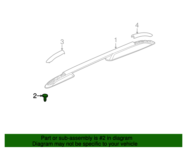 2006-2017 GM Side Rail Assembly Nut 11609292 | GMPartsDirect.com