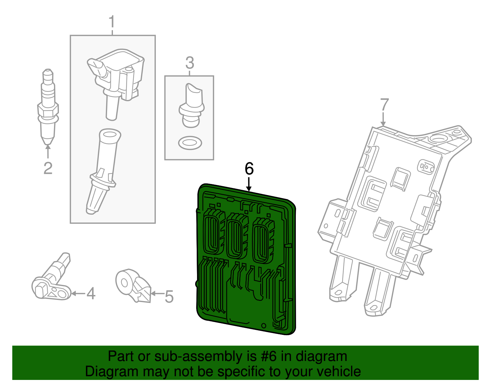 2018-2019 Chevrolet Malibu Hybrid Powertrain Control Module 2 24284866 ...