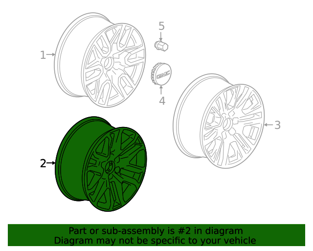 84570310 GM Wheel, Alloy | GM Parts Store