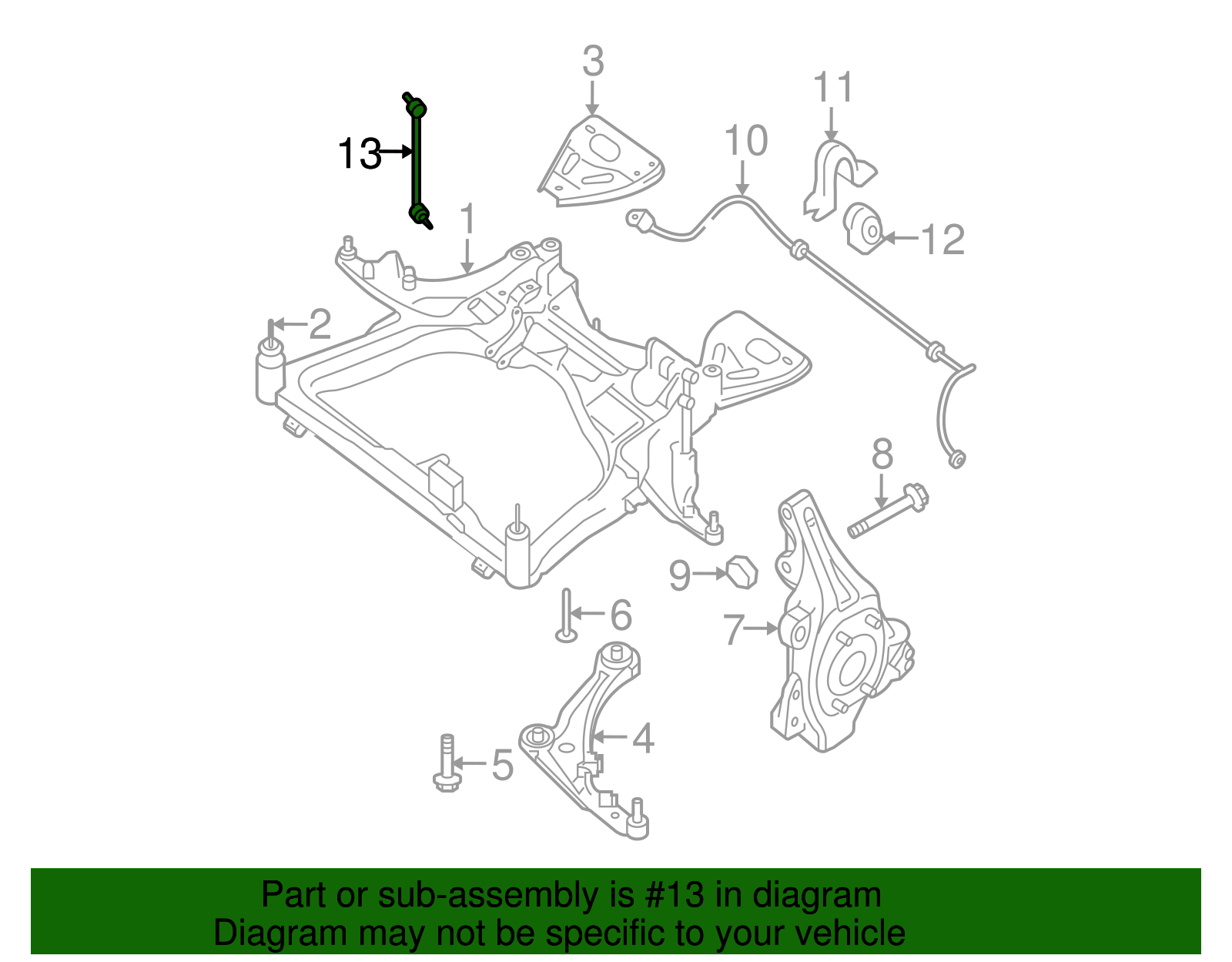 2007-2013 Nissan Altima Link 54668-JA000 | Temecula Nissan Parts