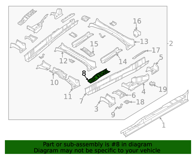 65425-R0000 - Rail Bracket 2022 Kia Carnival | Kia.Parts Store