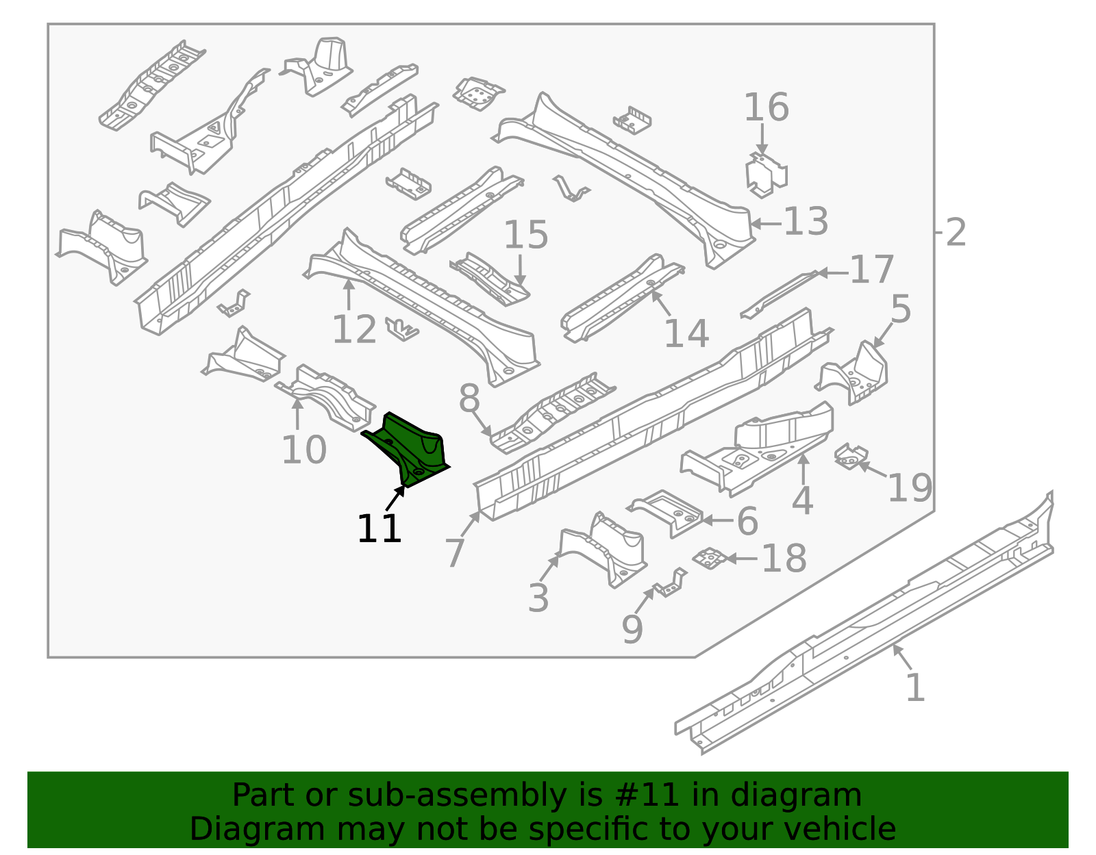 2022-2025 Kia Carnival | Front Cross-Member Extension | 652H7-R0000 ...