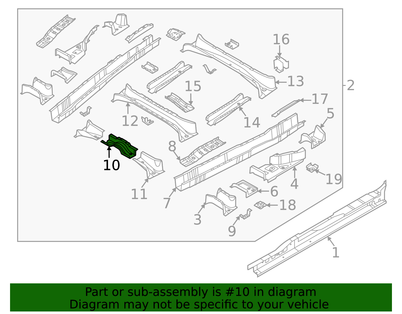 65197-R0000 - Front Cross-Member 2022-2025 Kia Carnival | Kia.Parts Store