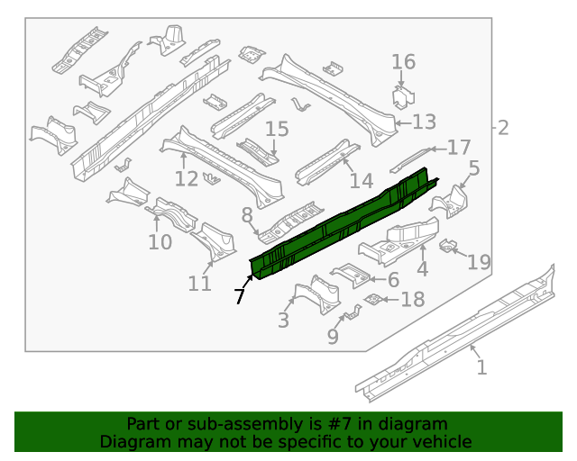 65221-R0000 - Rail 2022 Kia Carnival | Kia.Parts Store