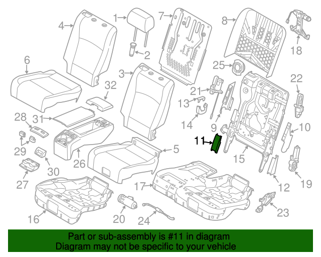 52207242372 - 2010-2017 BMW Slider (52-20-7-242-372) | BMW of South ...