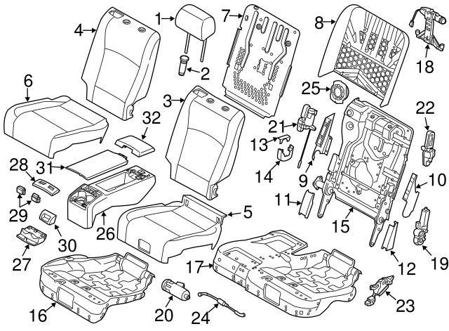 2010-2013 BMW Cup holder 52-20-7-269-493 | AutoNationParts.com