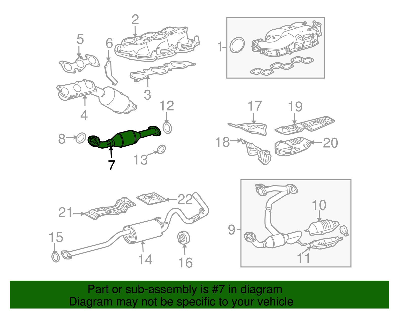 2005-2011 Toyota Tacoma Front Pipe 17410-0P020 | OEM Parts Online