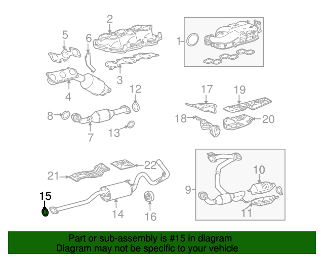17451-0A010 - Exhaust Pipe Gasket 2000-2015 Toyota | Longo Toyota Parts