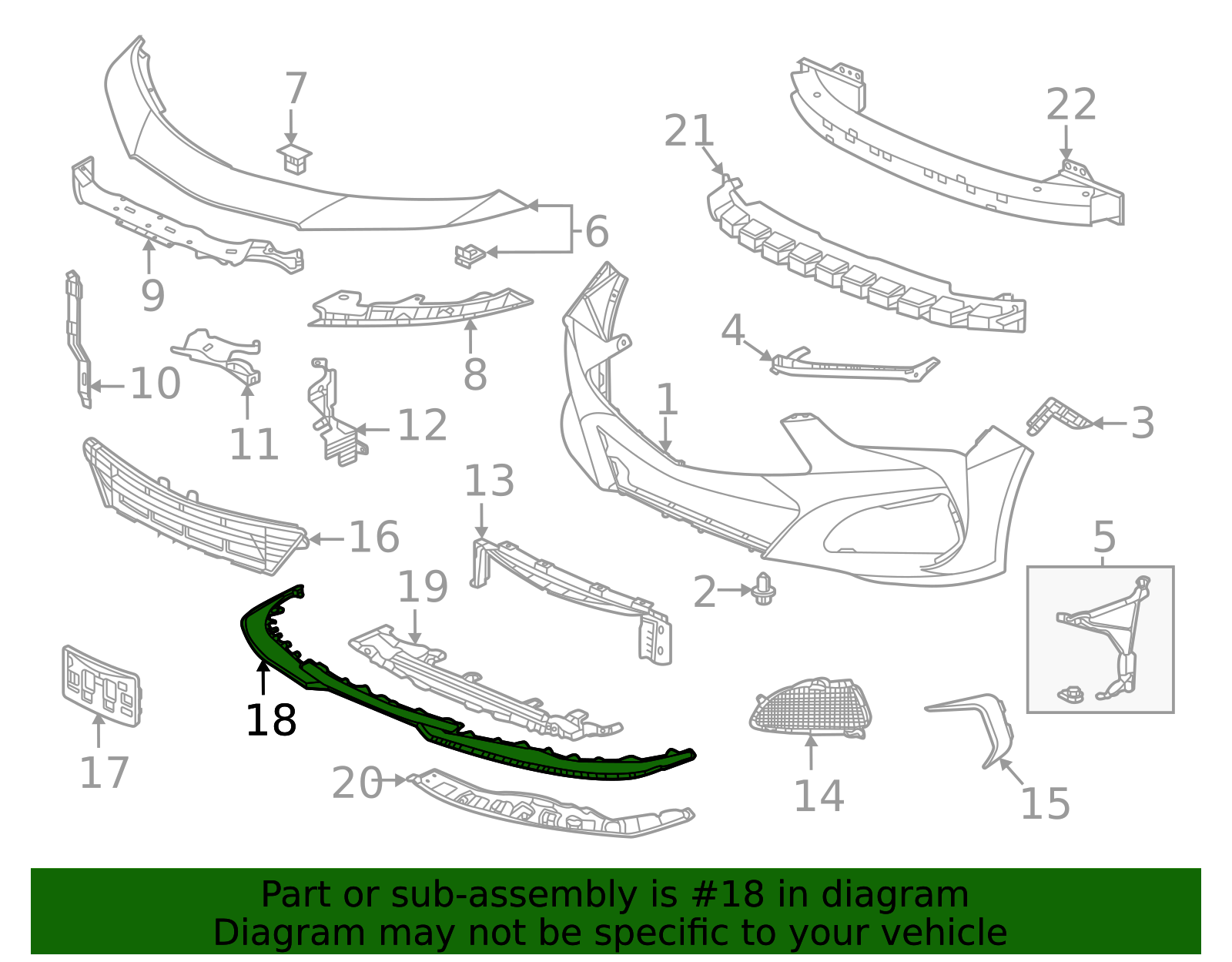 Original Front Splitter (TLX Type-S) for 2021-2025 Acura TLX | OEM Part ...