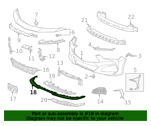 Original Front Splitter (TLX Type-S) for 2021-2025 Acura TLX | OEM Part ...