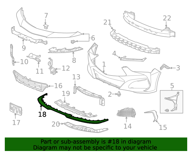 2021-2023 Acura TLX Air Deflector 71175-TGZ-A00 | OEM Parts Online