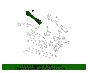 33322406292 - 2006-2013 BMW Rear Upper Control Arm (33-32-2-406-292 ...