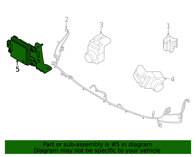 2020-2021 Hyundai Sonata Distance Sensor 99110-L5000 | OEM Parts Online