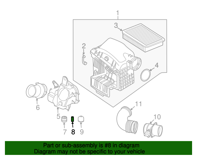 Genuine BMW 13-71-7-571-982 | Air Cleaner Assembly Spacer | FREE ...