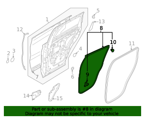 2022-2024 Mitsubishi Door Weather-Strip 5755AW020P | Mitsubishi Parts ...