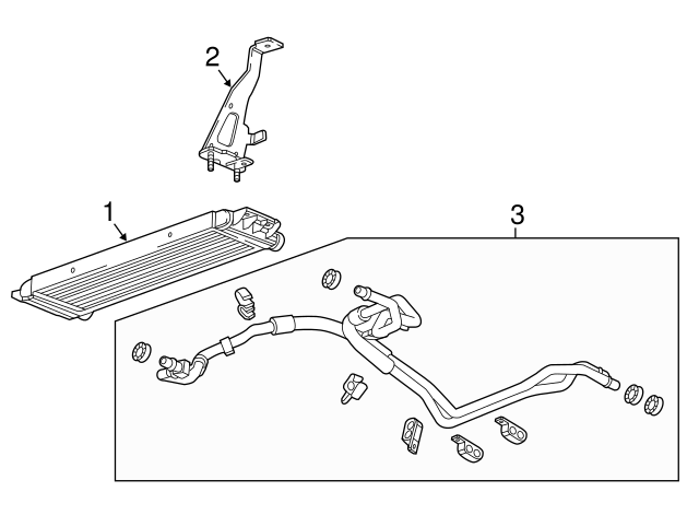 2016-2023 Chevrolet Camaro Engine Oil Cooler Inlet and Outlet Hose ...