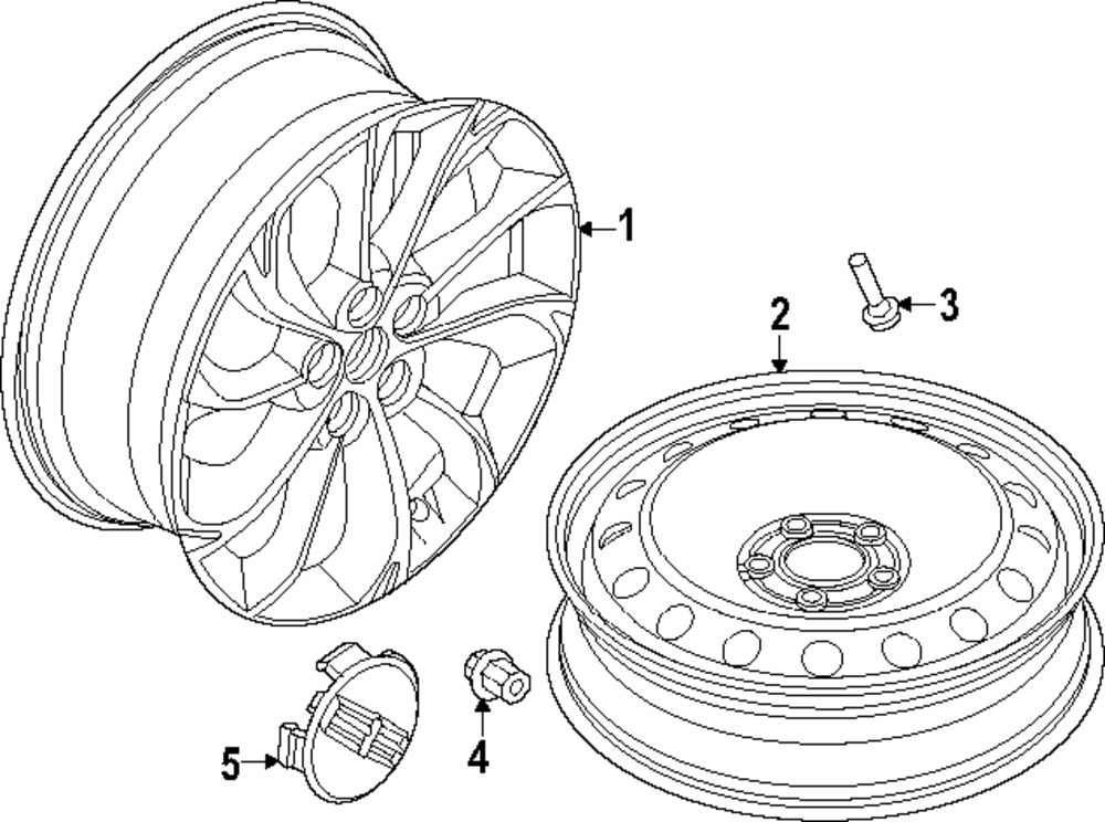 R2TZ-1007-A - Wheel, Alloy 2024-2025 Lincoln Nautilus | Big 3 Auto Parts