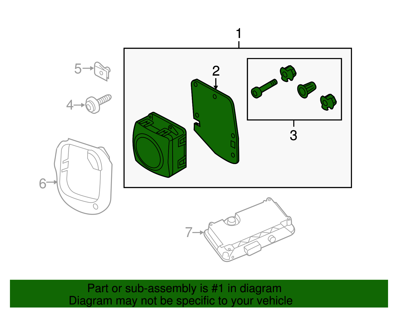 2016-2018 Audi Distance Sensor 4G0-907-541-B | Audi OEM Parts Guy