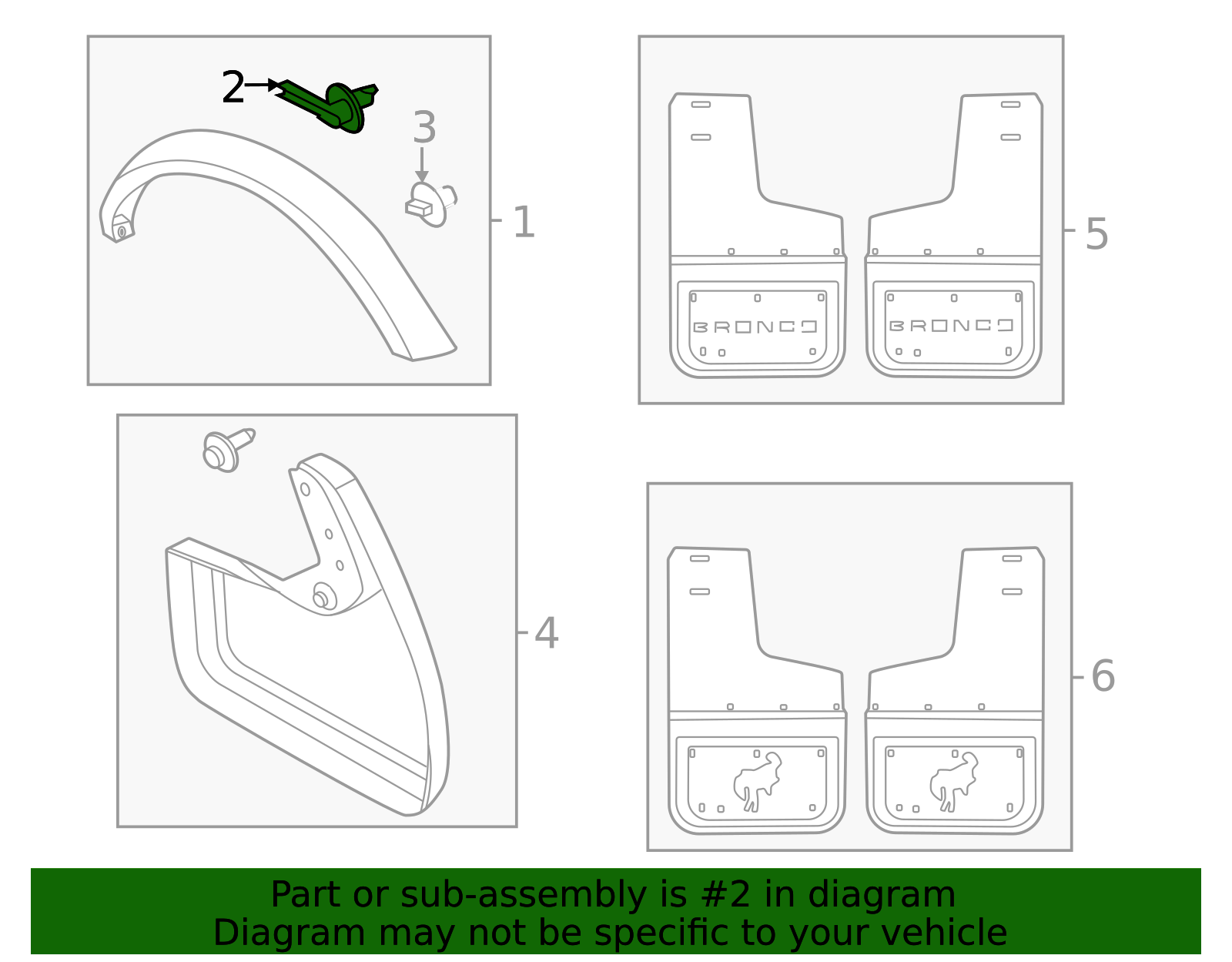 Genuine OEM Ford Part - Wheel Opening Molding Retainer W721136-S300 ...