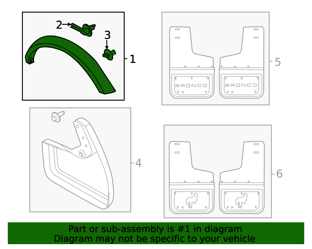 Molding M2DZ-1029038-DB | Varsity Ford
