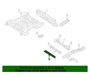 65841-4D500 - Front Cross-Member 2006-2014 Kia Sedona | Kia.Parts Store
