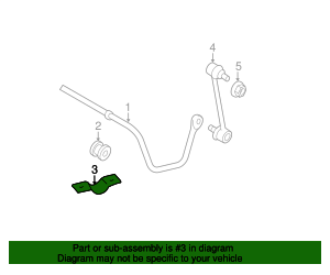 2007-2011 Toyota Camry Stabilizer Bar Bracket 48832-33060 | Toyota ...