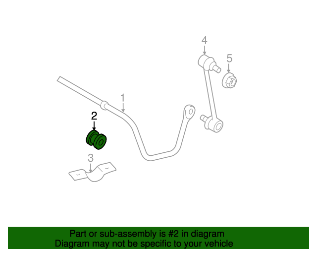 4881812170 - 1998-2012 Toyota Rear Right or Left Suspension Sway Bar ...