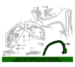 2020-2021 Mercedes-Benz GLB 250 Wheel Opening Molding 247-885-00-22 ...