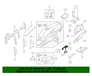 212-680-61-08 - Center Molding 2014-2016 Mercedes-Benz | Mercedes-Benz ...