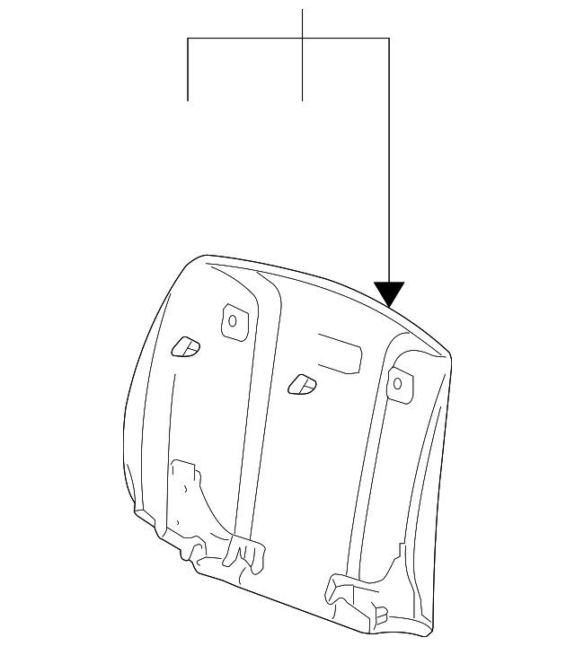 4F0-881-969-C-YNE - Seat Back Panel 2009-2013 Audi | Audi OEM Parts