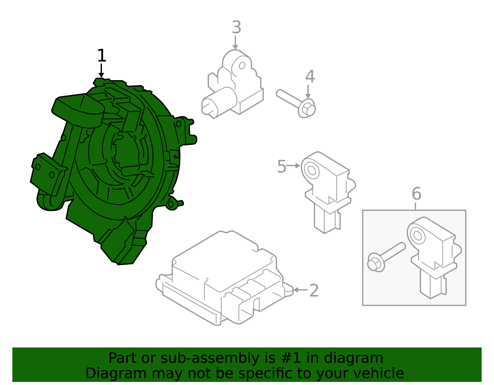 2020-2025 Ford Clock Spring HC3Z-14A664-H | OEM Parts Online