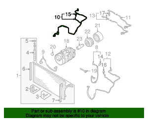 2006-2010 Volkswagen Touareg Suction Line 7L6-820-017-D | OEM Parts Online