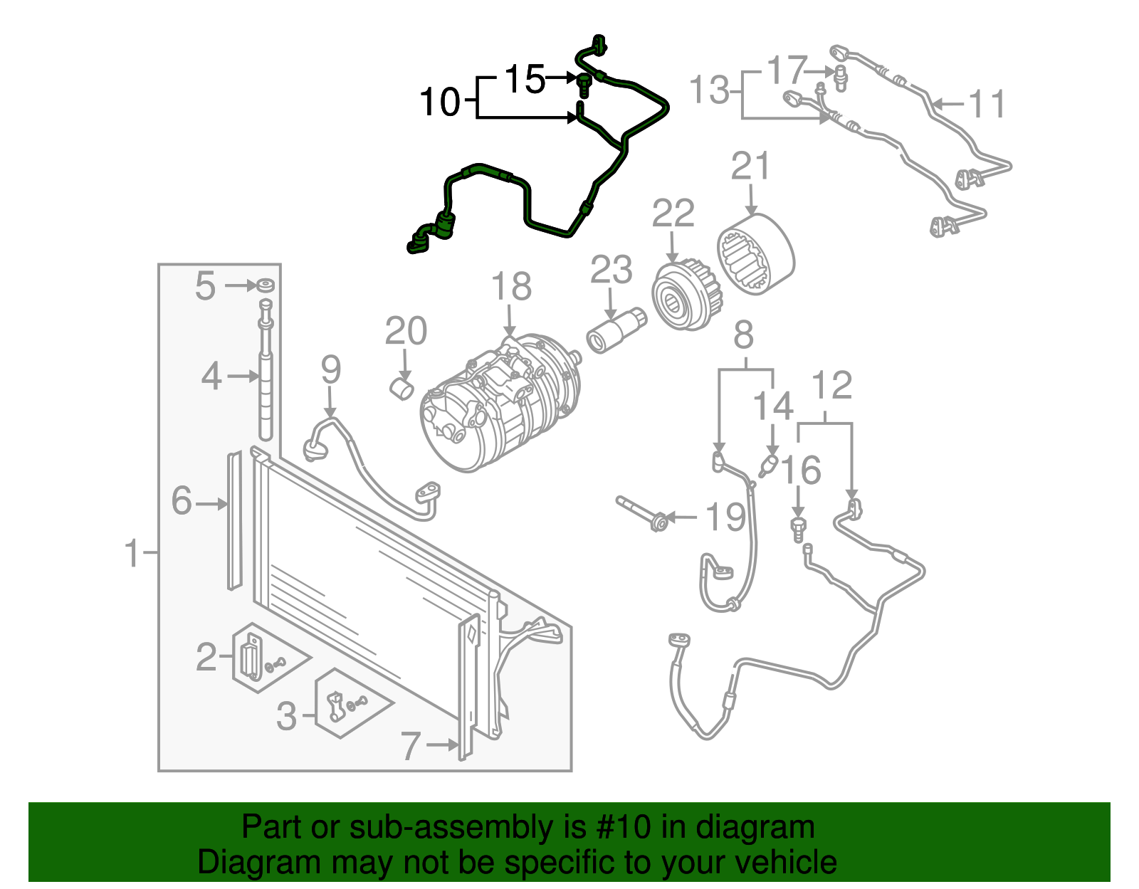 2006-2010 Volkswagen Touareg Suction Line 7L6-820-017-D | OEM Parts Online