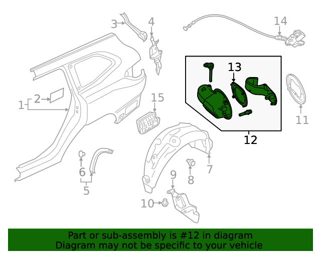 2019-2024 Subaru Ascent Fuel Pocket 51478XC00A | Subaru Parts Store