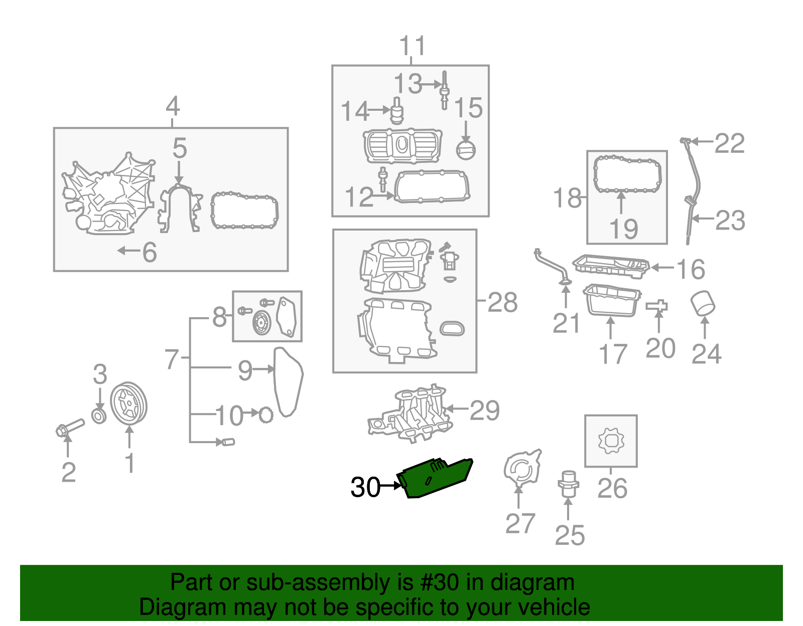 2001-2011 Mopar Plenum Gasket 04781580AA | Mopar Parts Canada