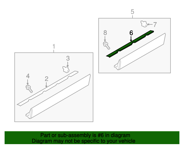 TK48-51-RD2 - Rear Rocker Molding Bracket 2016-2021 Mazda CX-9 | Mazda ...