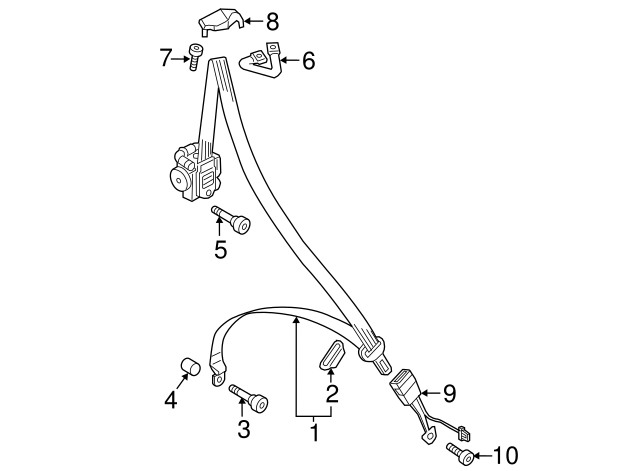 8S8-857-755-A-YLZ - Seat Belt Receptacle 2016 Audi | AutoNationParts.com