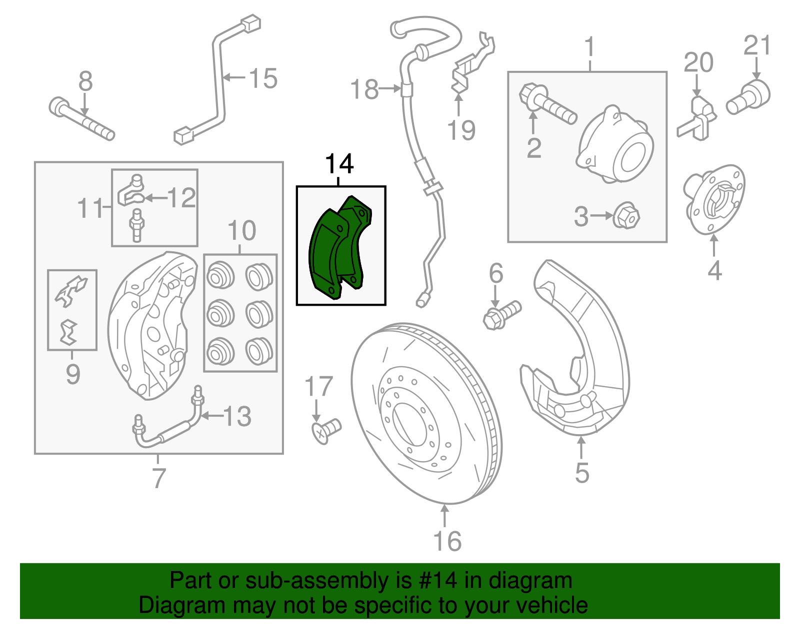 2011-2018 Porsche Cayenne 1 Set Of Brake Pads PAA-698-151 | OEM Parts ...