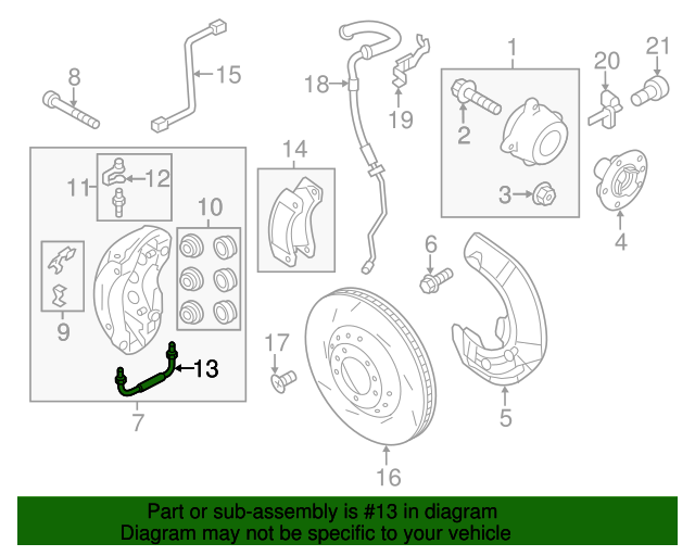 970-351-961-00 - Brake Hydraulic Line 2010-2018 Porsche ...