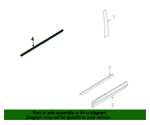 2008-2015 Land Rover LR2 Belt Molding LR001688 | OEM Parts Online