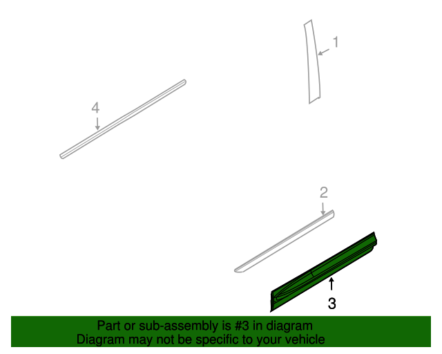 2009-2015 Land Rover LR2 Lower Molding LR044655 | Express Land Rover Parts